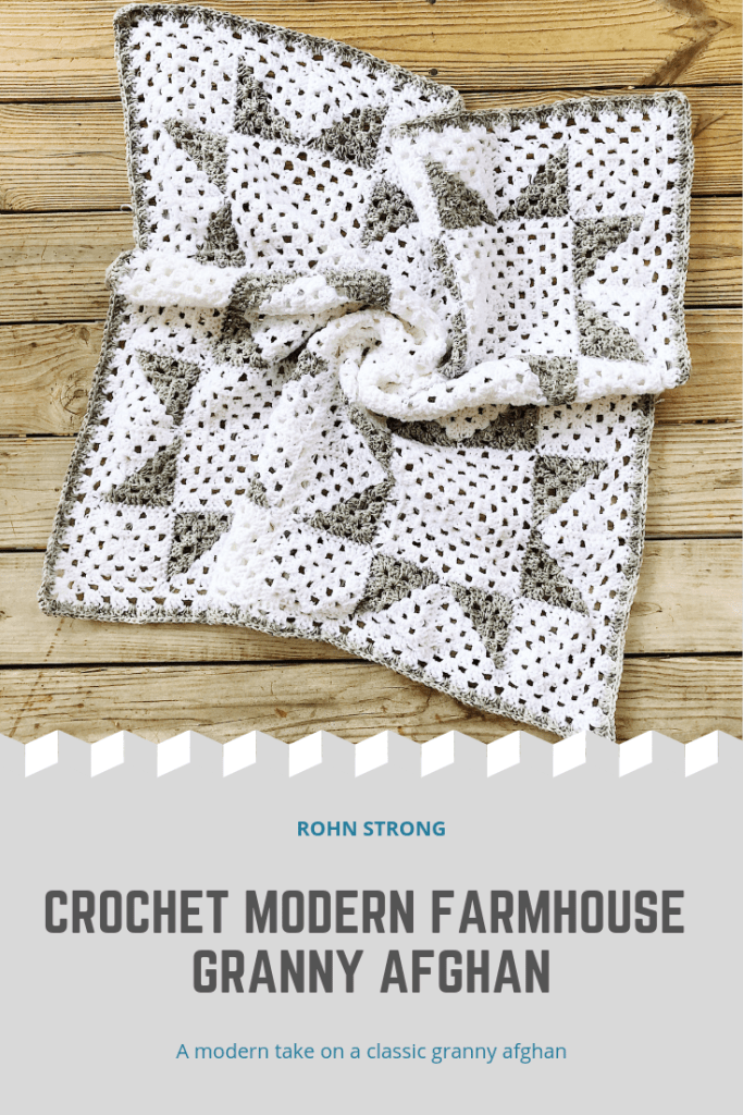 Modern Farmhouse Granny Afghan – Free Crochet Pattern – Rohn Strong