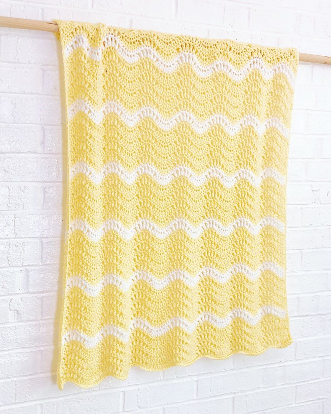 Lemondrop Chevron Afghan | Free Crochet Pattern – Rohn Strong
